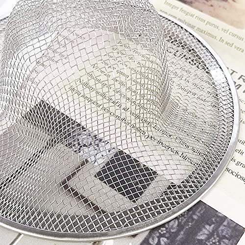 10pcs Mesh Sink Strainer, 4.5" Diameter Stainless Steel Slop Basket Filter Trap, Metal Kitchen Drain Strainer, Hair Basket Drain - Fits Most Kitchen Sinks, Bathroom Sinks,Shower Drains,Floor Drain