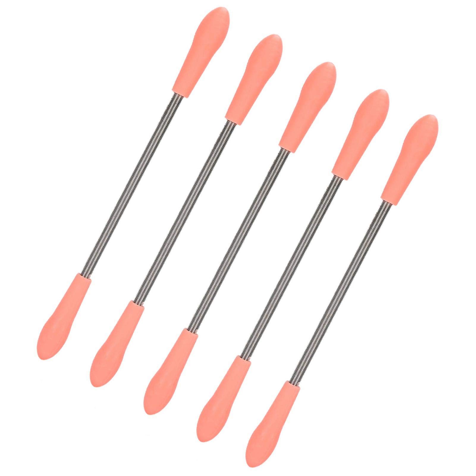 5pcs Facial Hair Remover Stainless Steel Spring Manual Epilator Threading Beauty Tool for Quick Hair Removal
