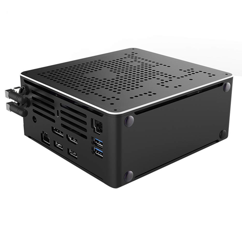 PARTAKER Gaming Mini PC, Core i7 10750H Windows 10 Mini Computer, 64GB DDR4/ 2TB SSD, Double Display 4K 60Hz, Gigabit Ethernet, HDMI2.0, DP, TPC, Dual-Band Wi-Fi,BT 4.2, Built-in-Fan