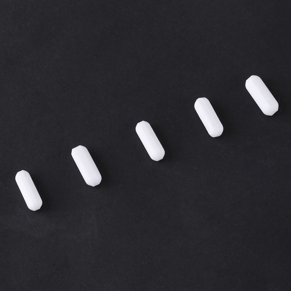 5Pcs Type-C Stir Bars,5 * 15mm Magnetic PTFE Stir Bar,Lab Mixing Blending Equipment,High Temperature and Resistance,Low Temperature Resistance,No Adhesiveness,for Magnetic Mixer