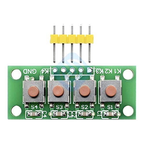 5Pin 1x4 4 Keys Button Keypad Keyboard Breadboard Module for Arduino DIY KIT Universal for Curriculum Graduation and Experiment