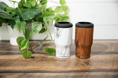 4-IN-1 DOUBLE WALL STAINLESS STEEL CAN COOLER WITH BEER OPENER. INSULATED STAINLESS STEEL DRINK FOR 12OZ SLIM CANS, STANDARD CANS, BEER BOTTLES AND DRINKING CUP