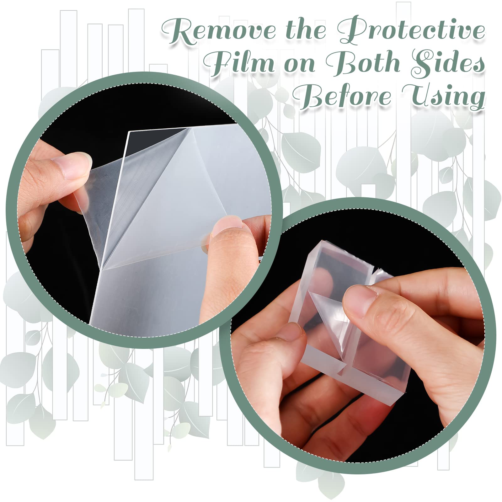12 Pcs Clear Acrylic Place Cards with 12 Acrylic Holder Wedding Table Numbers with Acrylic Stand DIY Table Name Cards Plates for Wedding Reception Banquet Decors(5 x 7 x 0.08 Inch)
