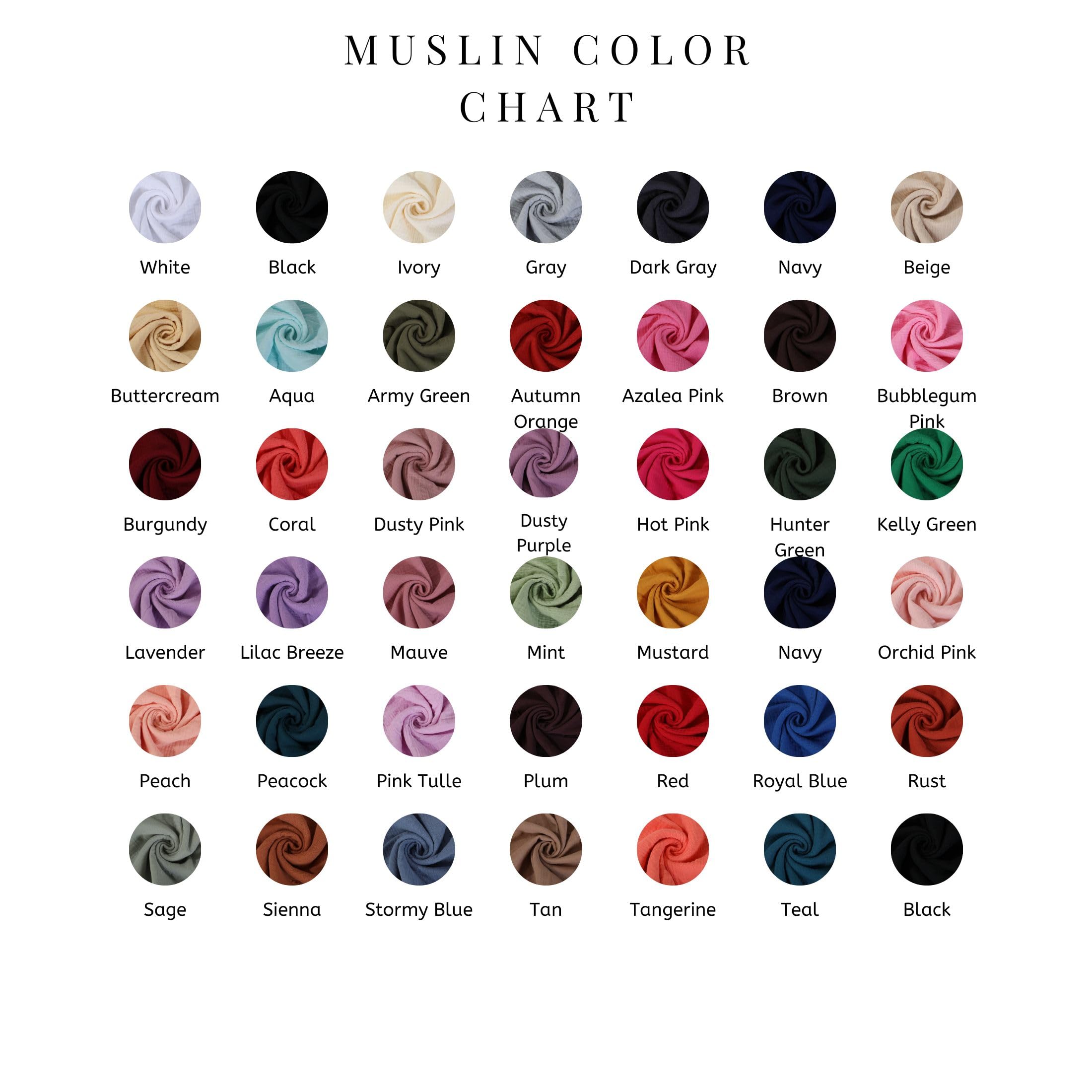 100% Cotton Double Gauze Muslin Fabric by The Yard, Crinkle Fabric, Swaddle Fabric, Cheesecloth Fabric, Choose from 40 Colors (Ivory)