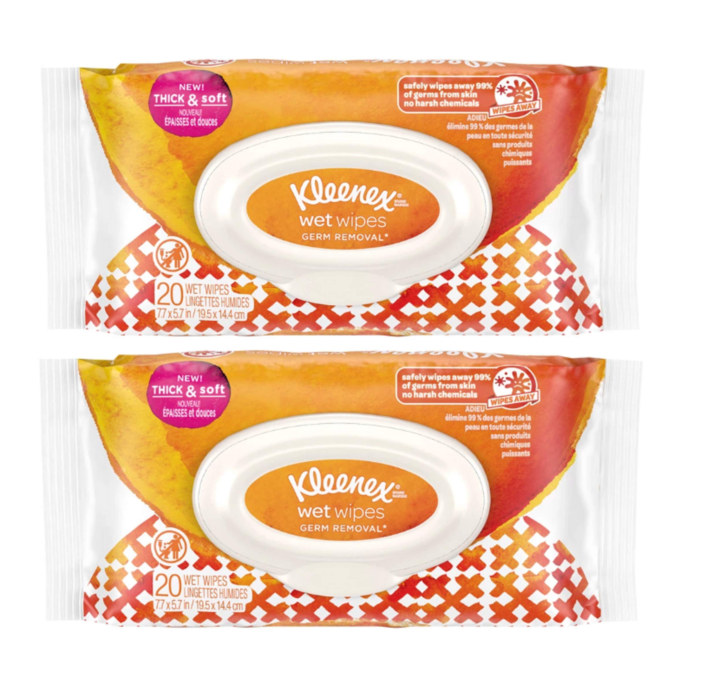 20ct Kleenex Wet Wipe