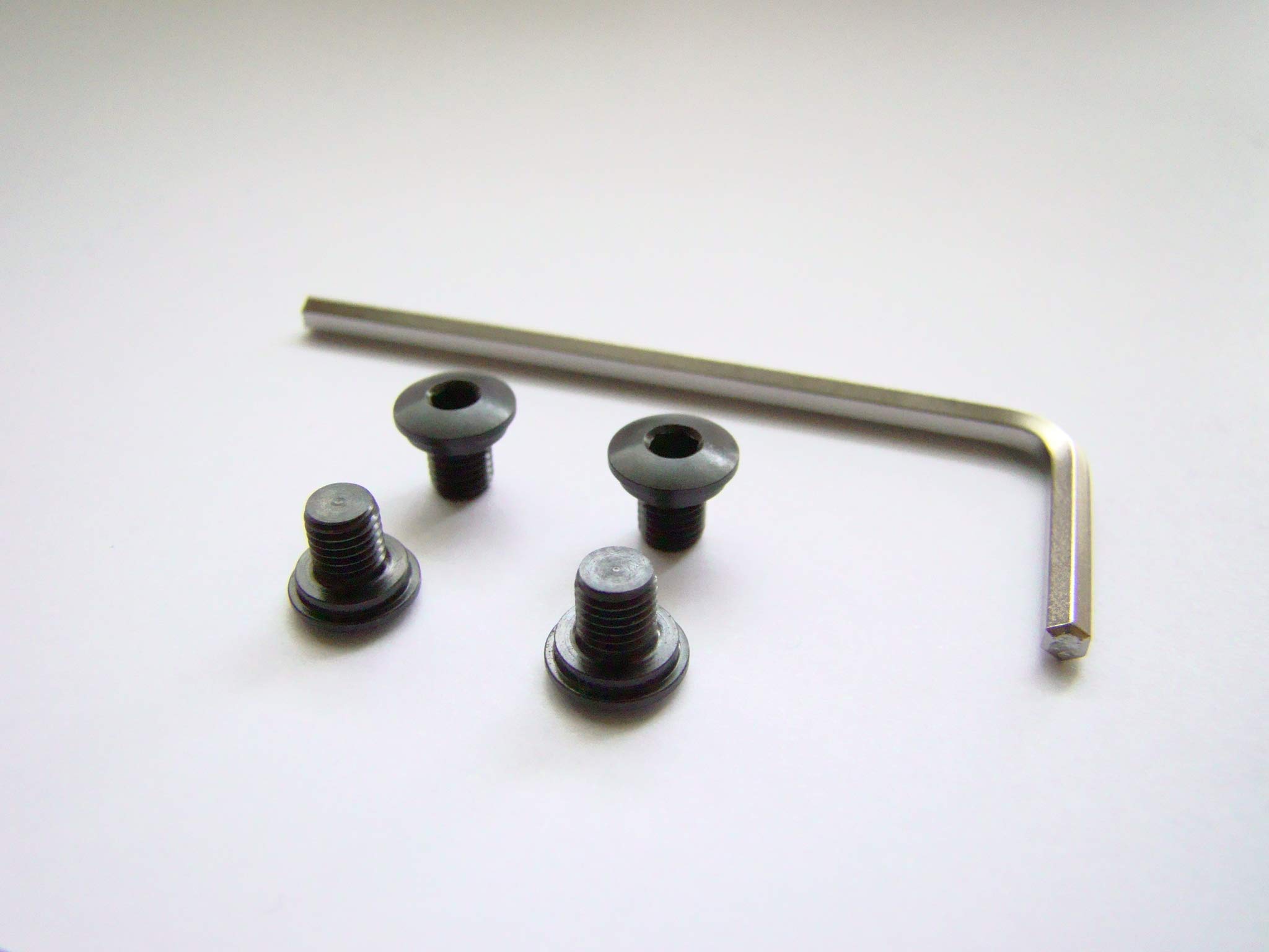 1911 Black Hex Head Stainless Grip Screws Slim Length