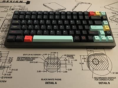 108 + 21 keycap Set, Dye-Sublimation PBT Keycaps, Cherry Profile Custom Keycaps for DIY Cherry MX Mechanical Gaming Keyboards, Metropolis.