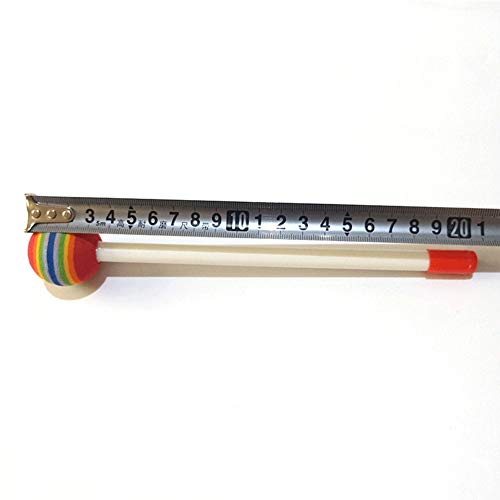 Cuteam Drum Mallet, 2Pcs/Set Lollipop Head Wooden Hand Percussion Drum MalletsĀ Children Music Toy 2pcs