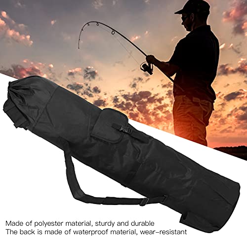 01 Fishing Tackle Tools Bag, Fishing Tackle Tools Storage Bag Waterproof Multifunctional for Fishing Gear Accessories(Black)