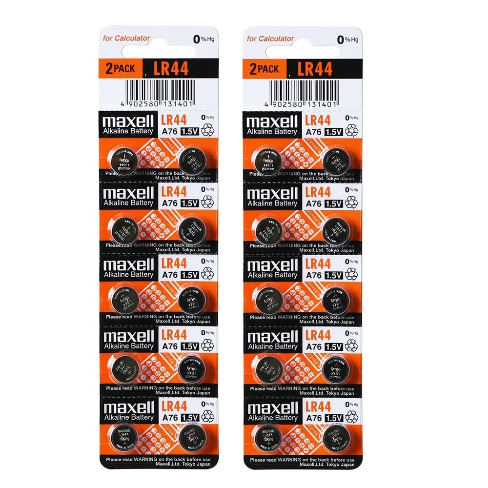 20 Pack Maxell "NEW HOLOGRAM PACKAGE " LR44 AG13 357 button cell battery