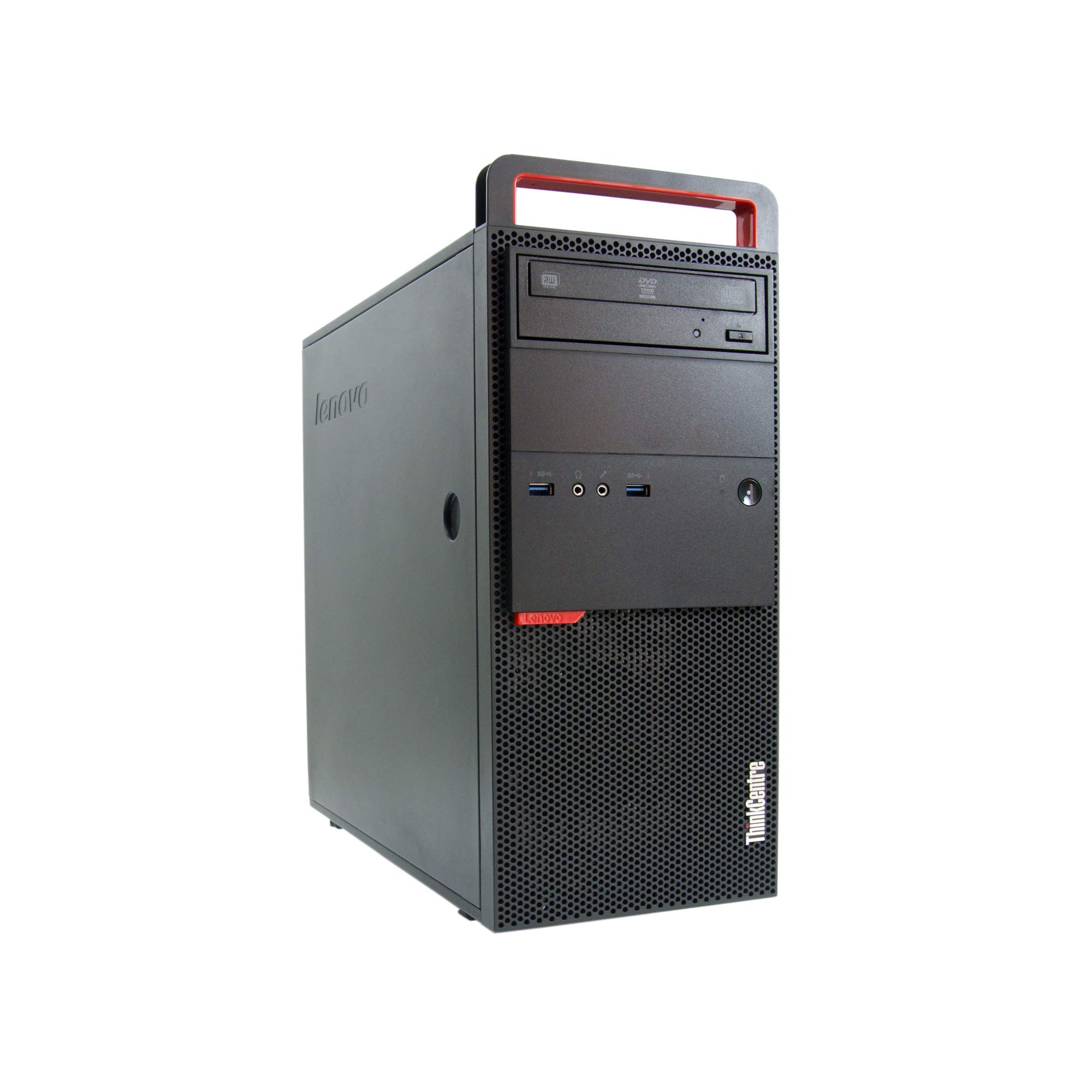 Lenovo ThinkCentre M900-T, Core i7-6700 3.4GHz, 16GB RAM, 480GB Solid State Drive, DVDRW, Windows 10 Pro 64Bit (RENEWED)