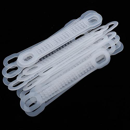 100x Stretchy Anti-Slip Silicone Hanger Grips Clothes Hanger Strips Pads