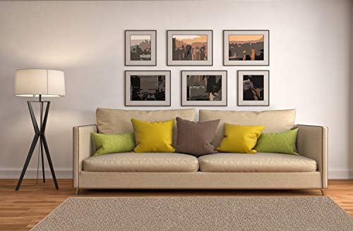 3'x5' - Speckled Stone ECONOMICAL Solutions Collection | Custom Carpet Area Rugs & Runners - 25 Oz. Soft Textured 100% PureColor BCF Polyester. FHA Approved-CRI Green Label-Made in U.S.A.