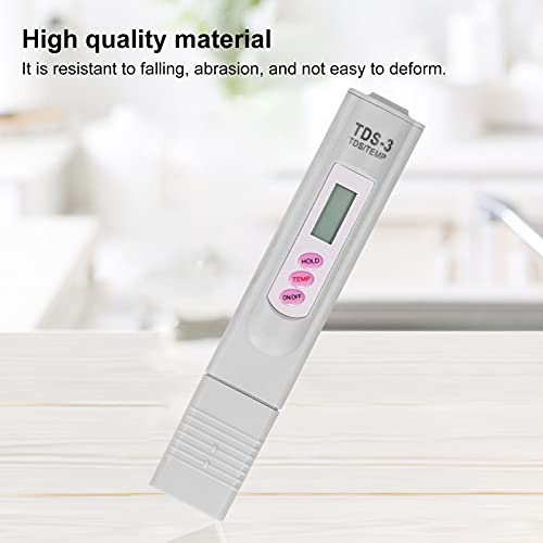 01 Tds Meter, LCD Digital Water Test Meter 1Ppm Resolution 5 Minutes Automatic Shutdown 3 Measurement Modes for Drinking Water for Aquarium Swimming Pool