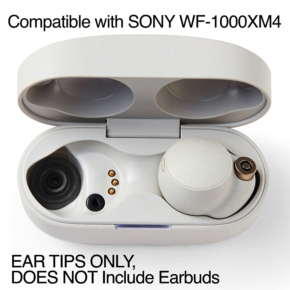 AZLA SednaEarfit Crystal Standard (SS/S/MS) - Earbud Tips for Wireless Headphones - Noise Canceling Earbuds Replacement Tips - Eartips Compatible with Shure, Sony, Beats, Sennheiser, Jabra, and JBL