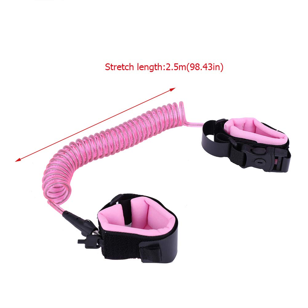 Anti Lost Wrist Link Safety Wrist Leash Loop Wristband Walking Harness with Safety Key Lock for Toddlers Kids Baby 2.5M(),Baby Bottle Holder, Universal Bag and Other Accessories