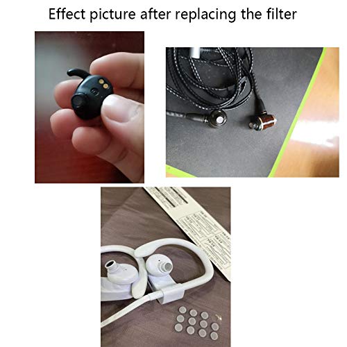 Earbuds Filters Earphone Filter Mesh Compatible for Raycon E55 E25,Skullcandy Indy,Sennheiser ie800 IE40 PRO,Bang & Olufsen Beoplay h5 E8,Samsung Gear IconX,Sony wI-C400,JBL T280A 4mm Silver