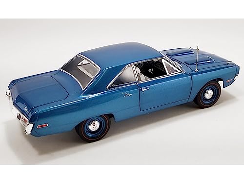 1970 Dart Swinger Blue Metallic with White Interior Limited Edition to 276 Pieces Worldwide 1/18 Diecast Model Car by Acme A1806409