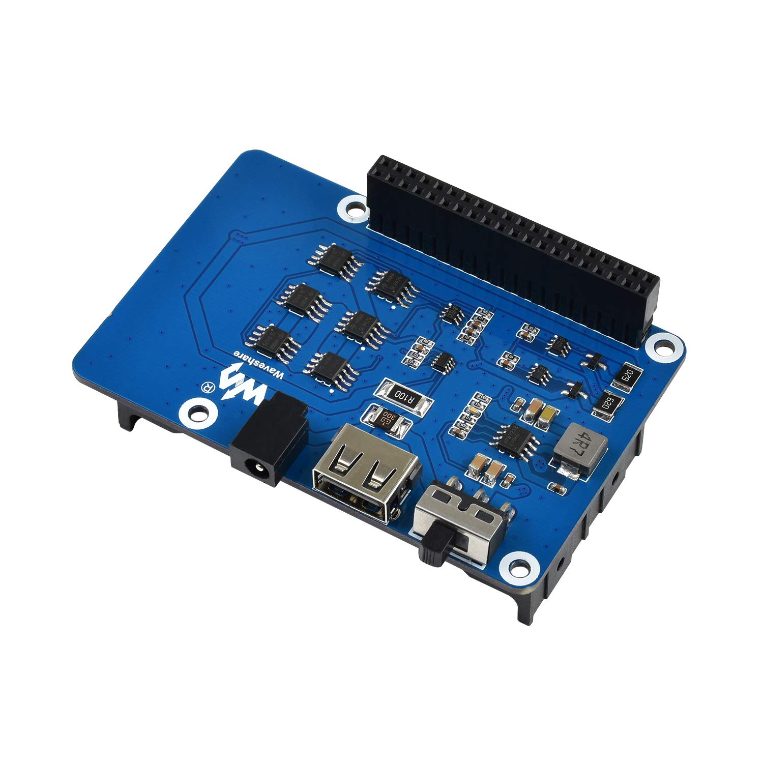 5V Uninterruptible Power Supply UPS Module HAT Adapter Starter Kit for RPI Raspberry Pi 3B Plus 4 4B 3 Model B+ 2GB 4GB 8GB(Without Battery)