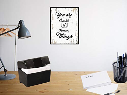 1InTheOffice Index Card Storage Box 4x6, Index Card Holder 400 Capacity & 4x6 Ruled Index Cards, White 200/Pack