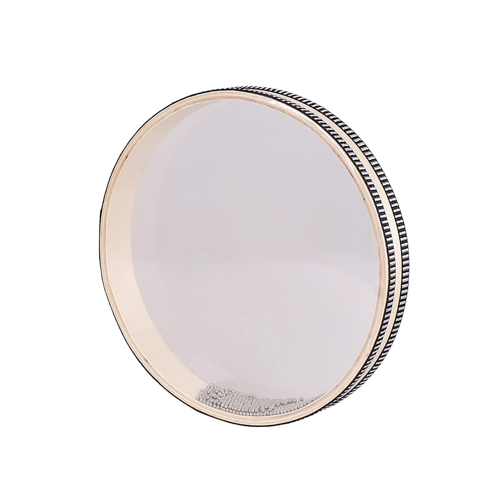 10" Ocean Drum Wave Bead Hand Drum Natural Color for Ocean Sound Effect Musical Instrument