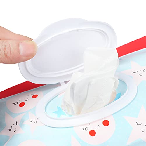 6 Pack Baby Wet Wipe Dispenser, Portable Refillable Wet Pouch Bags Baby Wipe Container, Baby Travel Wipes Holder Carrying Case (Color1)