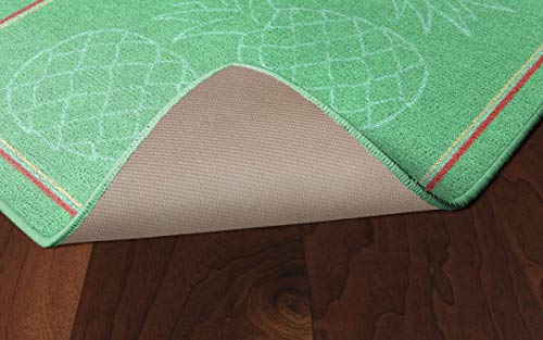 Brumlow MILLS Pineapple Fruit Home Decor Area Rug for Kitchen, Dining, Living Room, Bedroom or Doorway Mat, 20" x 34", Green