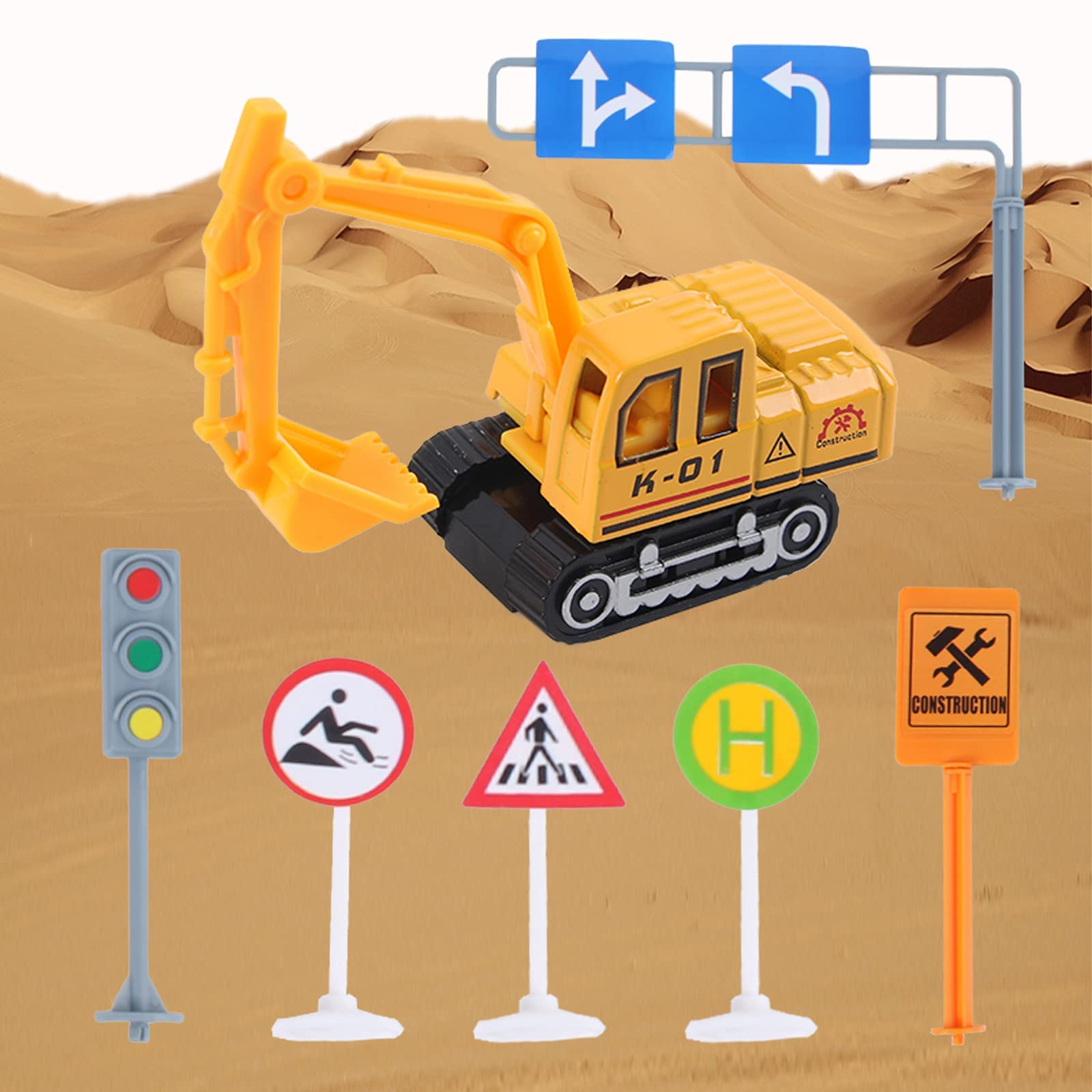 136PCS Construction Site Toy Vehicle Set, STEM Building Toys with Play Mat for Kids Boys, DIY Engineering Project Kits with Playmat, Best Toy Gift for 4 5 6 7 8 9 10 Years Old
