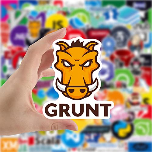 102Pcs Programmer Logo Stickers Pack for Laptop,Funny Science Decals for Teens,Vinyl Waterproof Math Sticker for Water Bottles,Phone,Hard Hat,Skateboard,Scrapbooking,Gifts for Kids/Adults