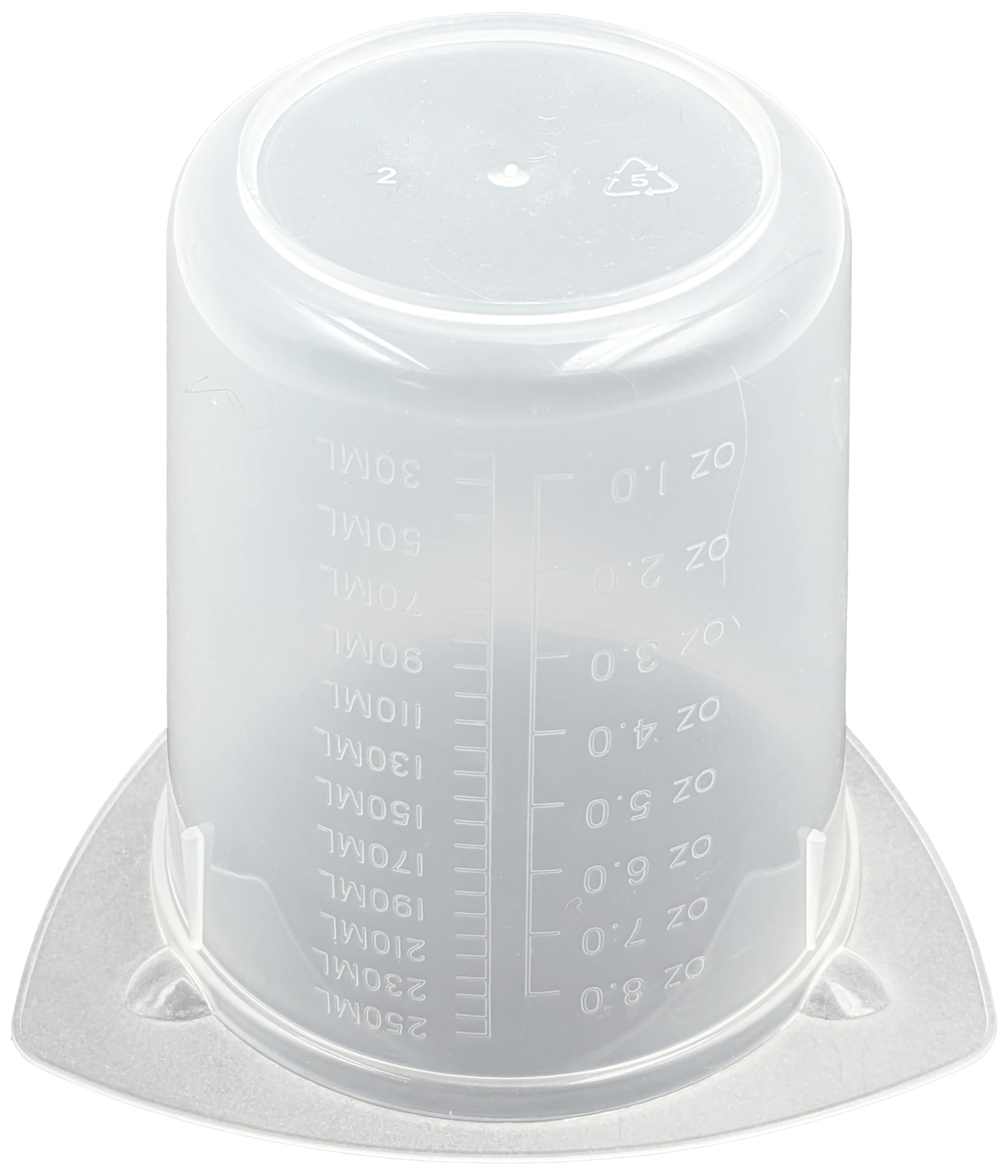 250 mL Polypropylene Tri-Pour Beaker with Special No Spill Pour Spout