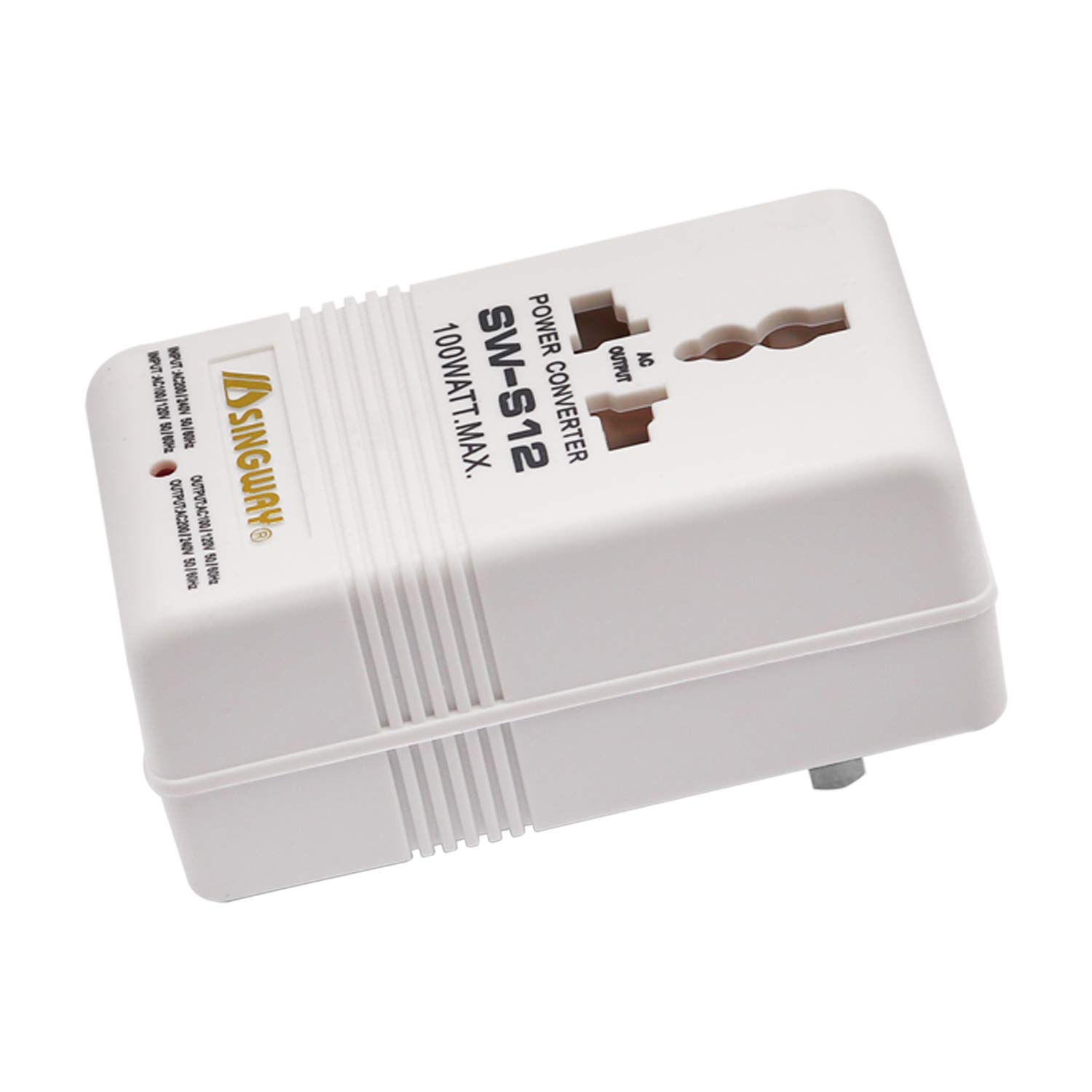100W Voltage Converter Travel Adapter, 110V/120V to 220V/240V Travel Step-Up & Down Voltage Converter Transformer