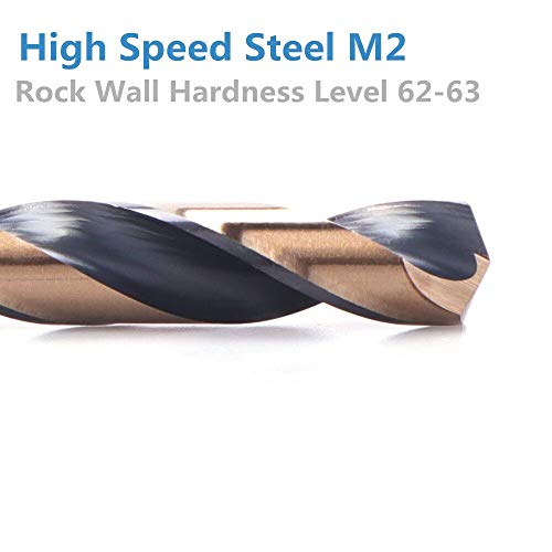 12 PCS 7/32" HSS Black and Gold Coated Twist Drill Bits, Metal Drill, Ideal for Drilling on mild Steel, Copper, Aluminum, Zinc Alloy etc. Pack in Plastic Bag