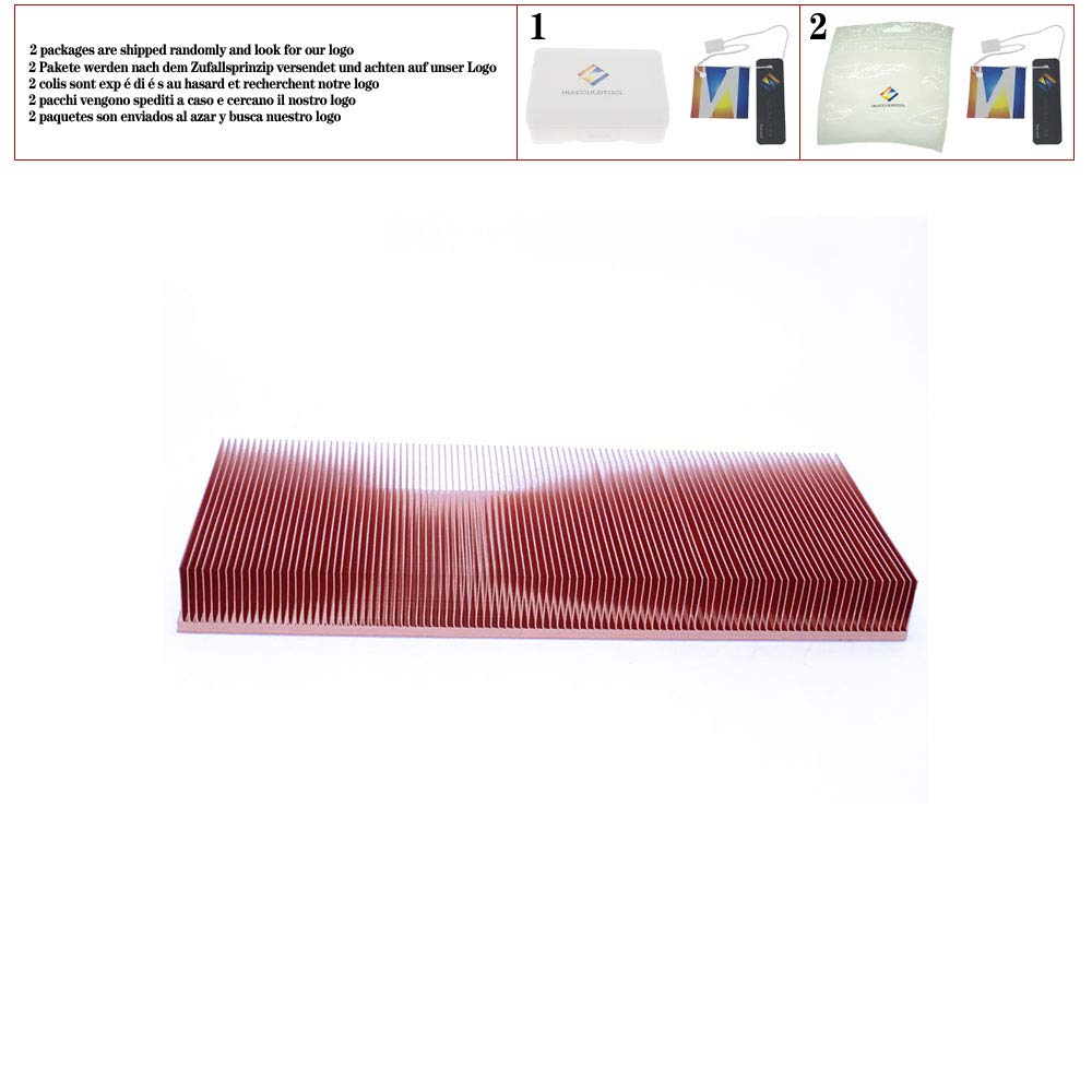 200x80x20mm Pure Copper Heatsink Skiving Fin Heat Sink for Electronic Chip LED Power Amplifier Cooling Cooler