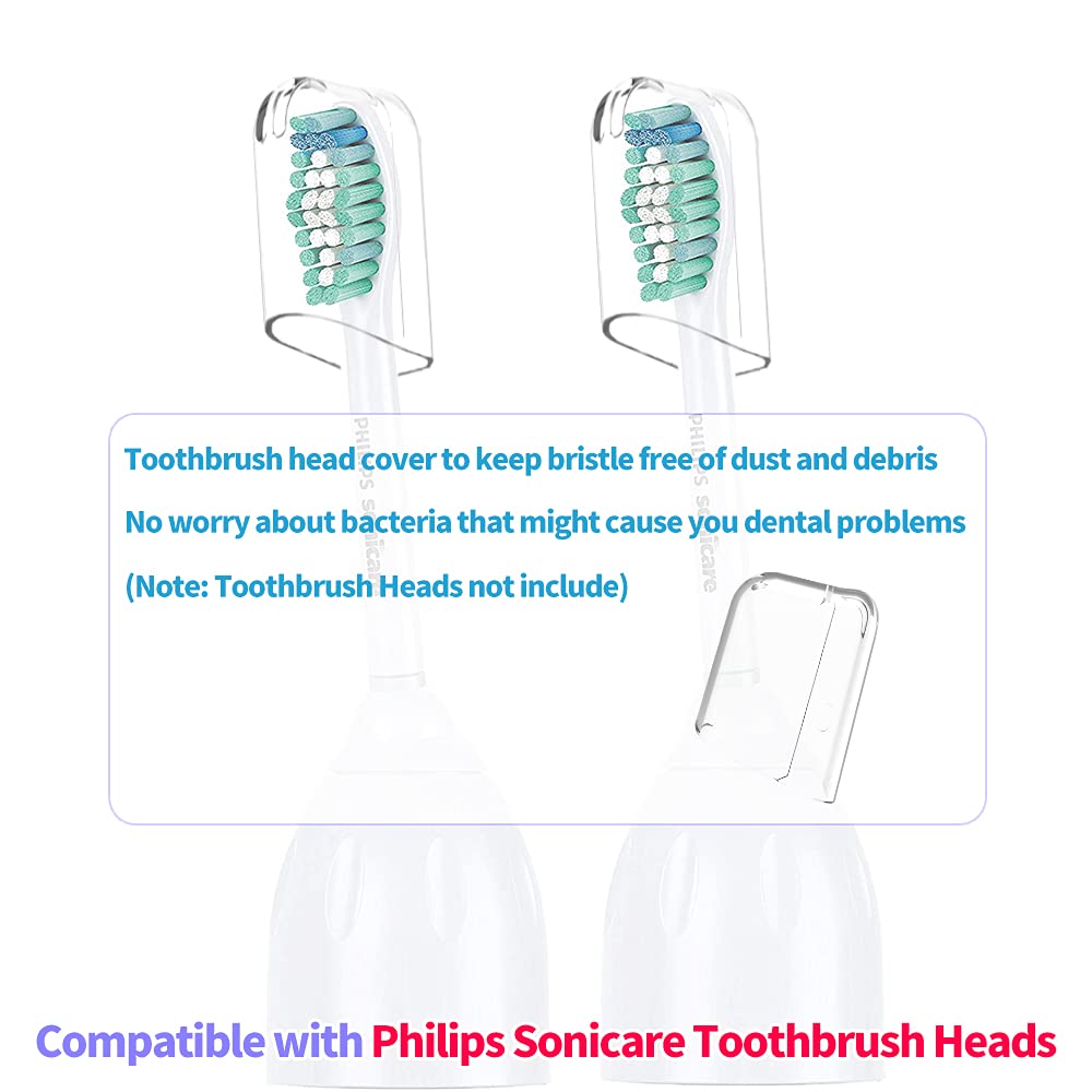 12Pcs PICEROSE Reusable Toothbrush Head Covers Compatible with Philips Sonicare Electric Toothbrush Heads for Healthy Brushing and Storage in Home and Travel