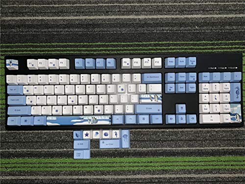 104 Keys Penguin OEM Profile PBT Keycaps Top Printed Dye Sublimation Switch for Cherry RGB MX Mechanical Keyboard Gaming Replace