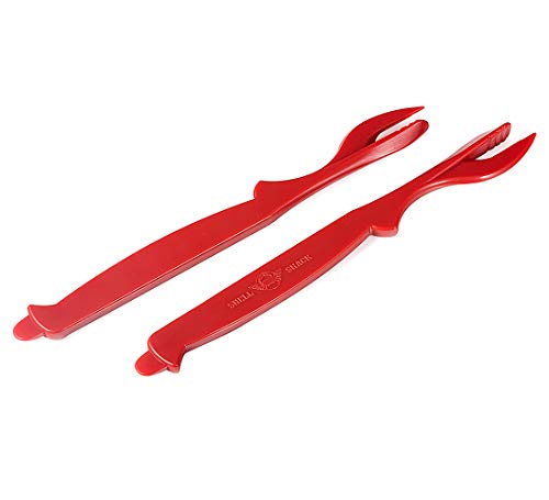 12 Pcs Crab Leg Crackers and Tools Set,mothers day gifts Including 2 Crab Leg Crackers, 4 Lobster Shellers and 6 Crab Forks/Picks