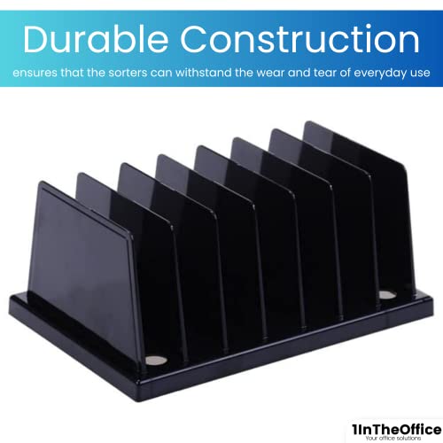 1InTheOffice Desk Step Sorter - 7 Compartments (2 pack)