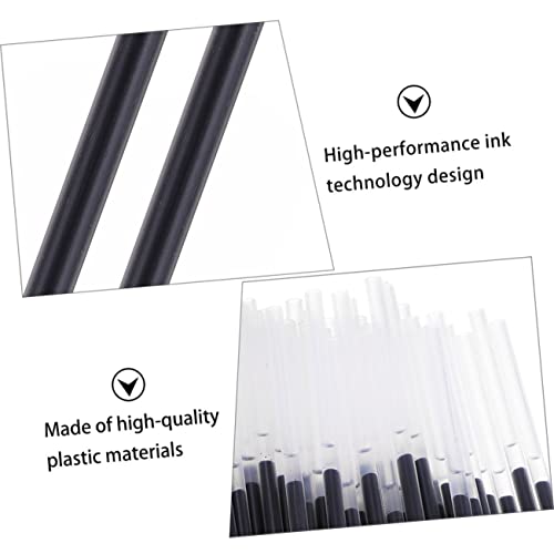 200pcs Refill Black Pens Ballpoint Black Ballpoint Pens Calligraphy Pen Set Party Supplies Writing Pen Refills Metal Refill Ink Refills for Pens Ink Refill Replacements