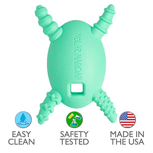 Baby Must Haves - Teething Egg Mint Green Bundle Baby Rattle Teether Toys, Development Toys for 3 Months up to 18 Months, Infant Sensory Toys, 6 Month Old Baby Essentials