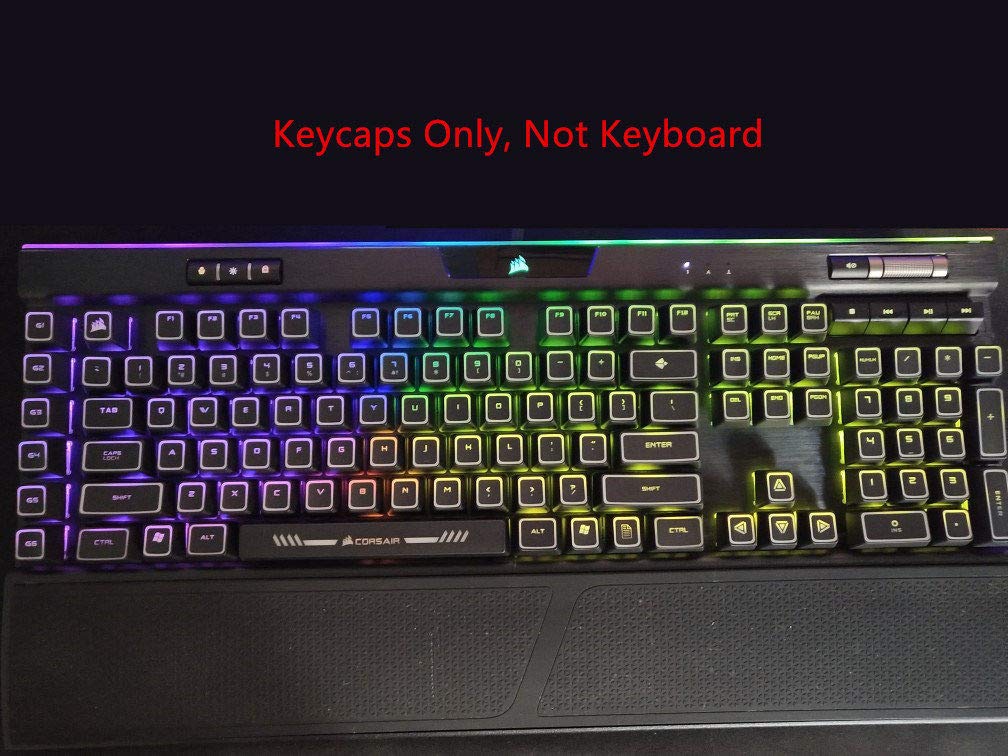104 Keycaps ROG Backlit Keycap for Corsair K70 Lux K95 K65 K63 K68 K70 MK.2 K95 Platinum Strafe MK.2 Mechanical Keyboards Gaming