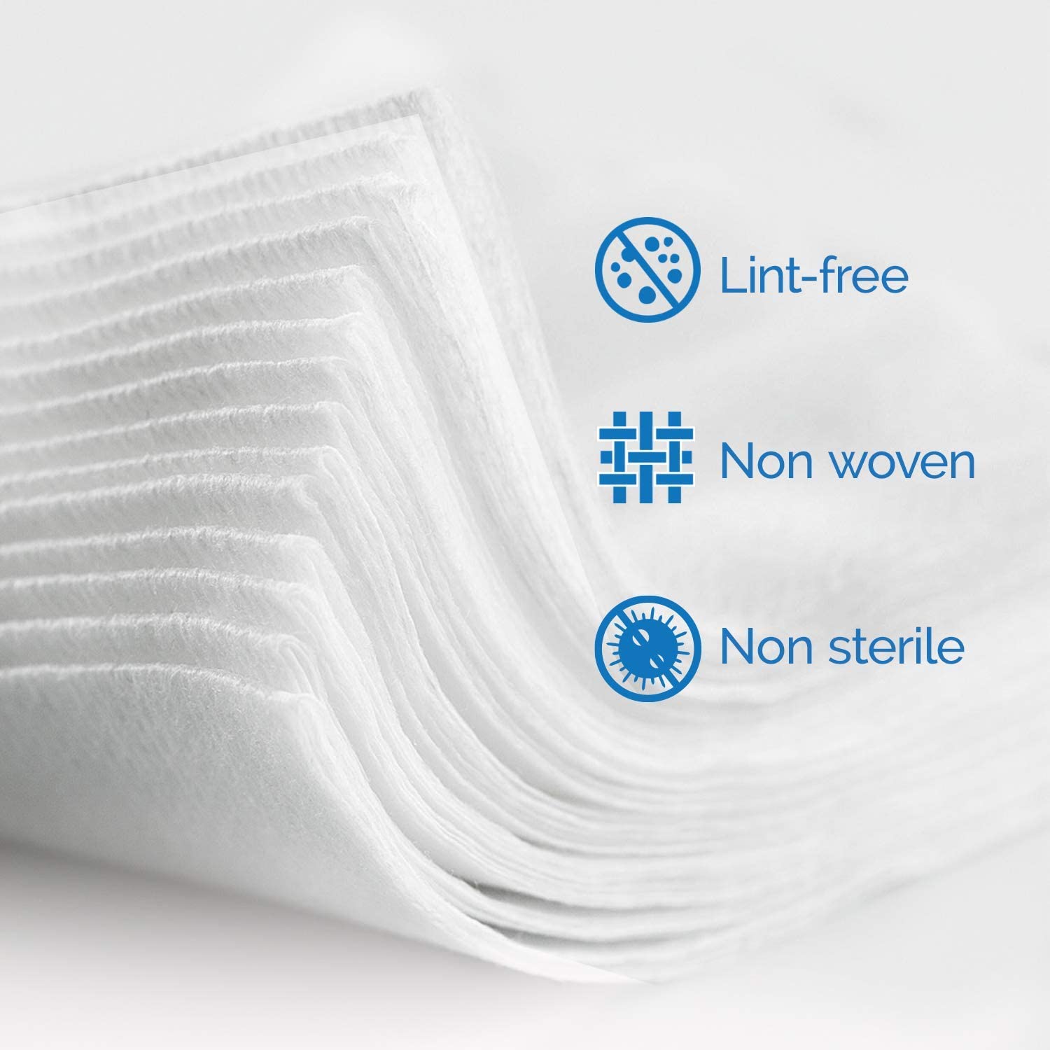 1000 Gauze Pads 2x2,JMU Sponge Non Woven 4-Ply Non-Sterile Dental Pads All Purpose Gauze