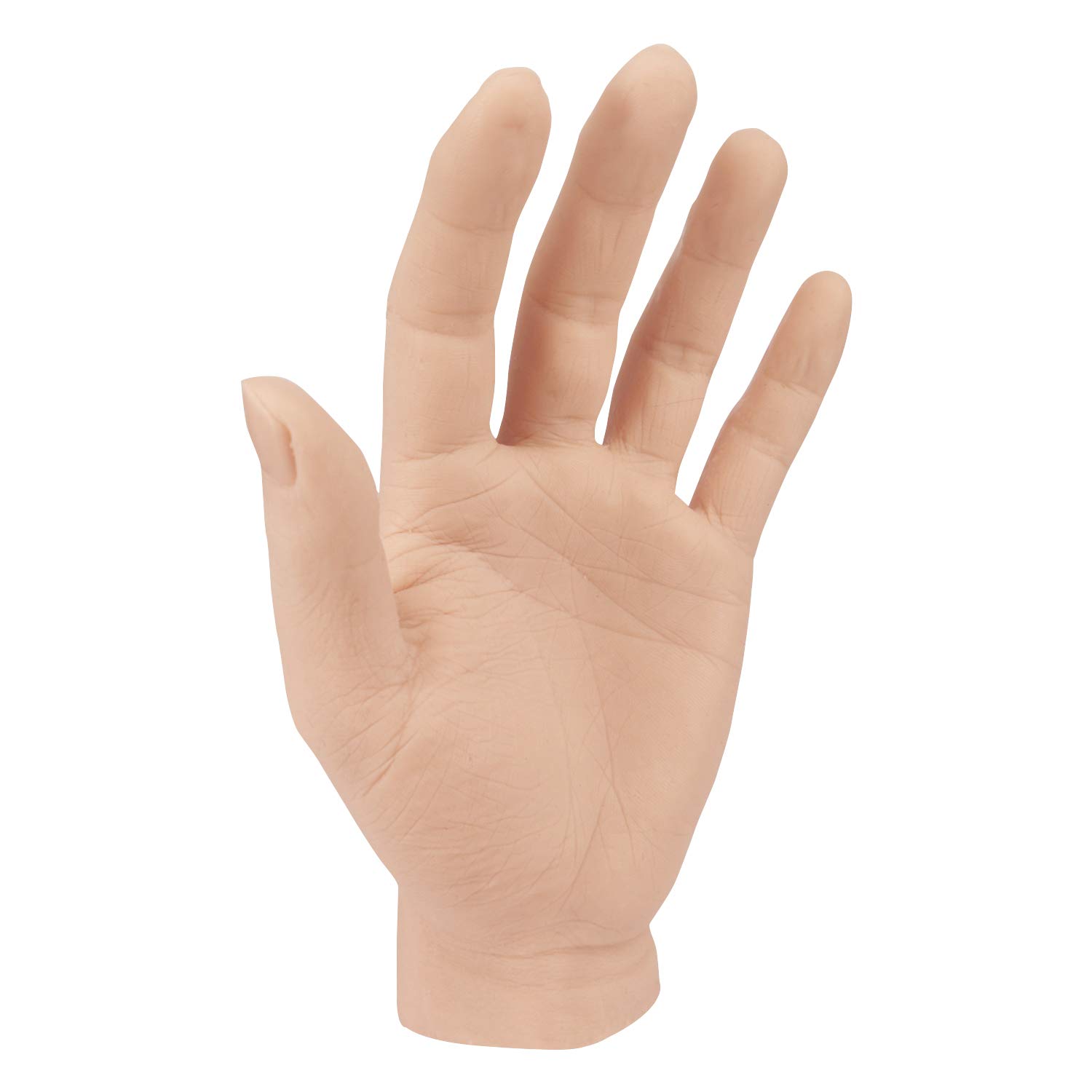 Silicone Henna Tattoo Practice Hand Life Sized Fake Skin Hand Model to Tattoo Training Education for Experienced Tattoo Artists and Beginners (Left Hand)