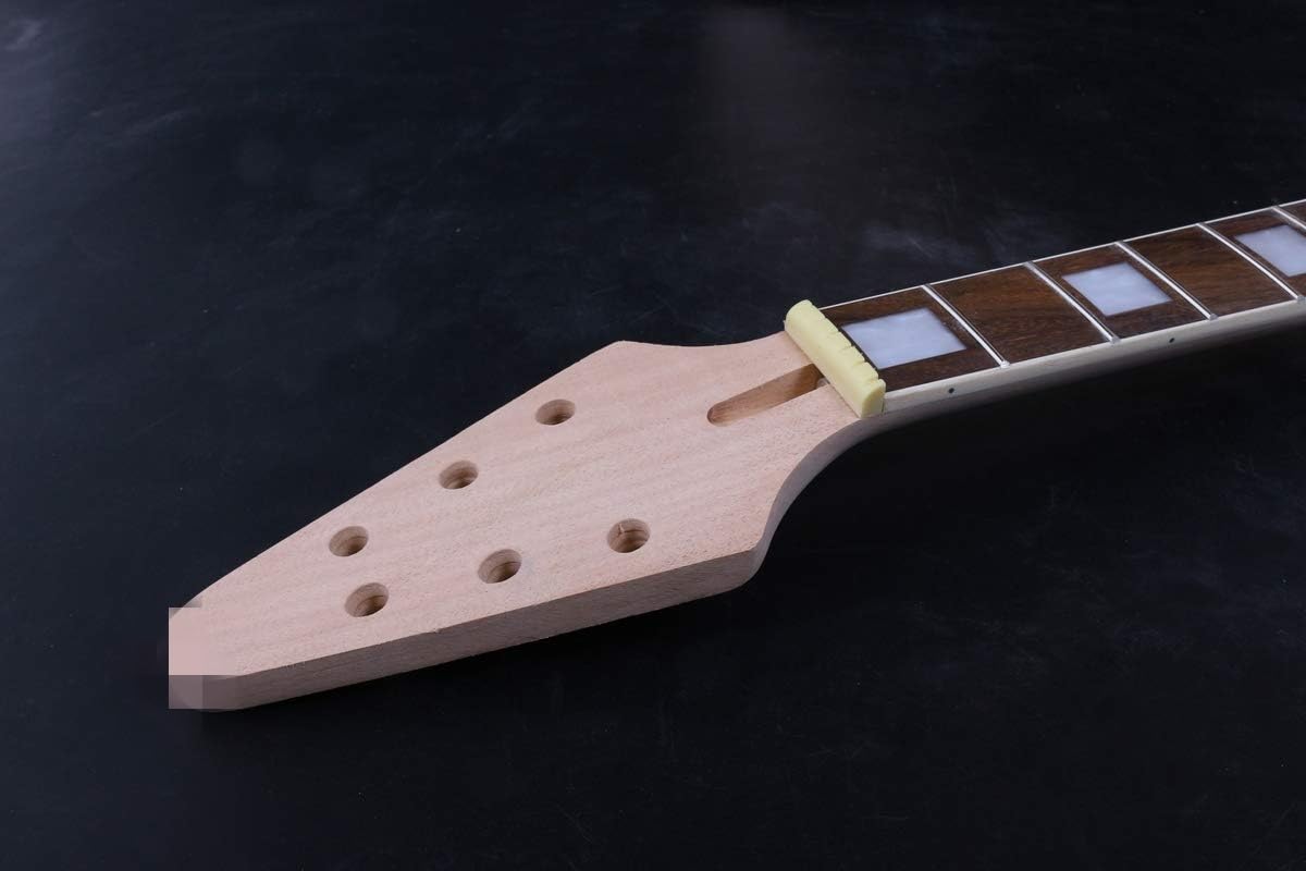 1set guitar Kit 22 Guitar Neck Guitar Body Mahogany Rosewood fine shape (Square inlay)