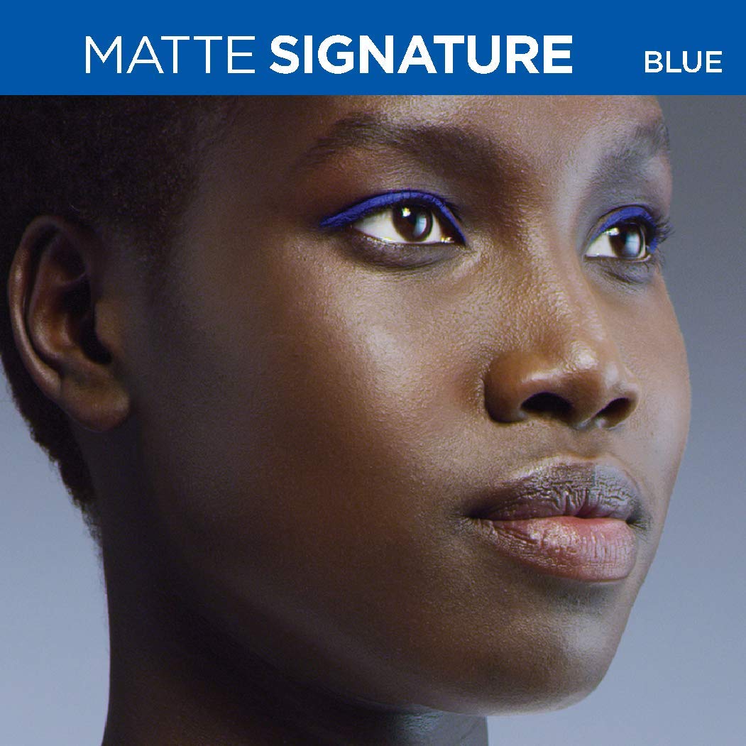 L’Oréal Paris Makeup Matte Signature Liquid Dip Eyeliner, Waterproof, Precise and Easy Application, All Day Wear, Vivid Matte Finish, Blue, 0.07 fl; Oz.