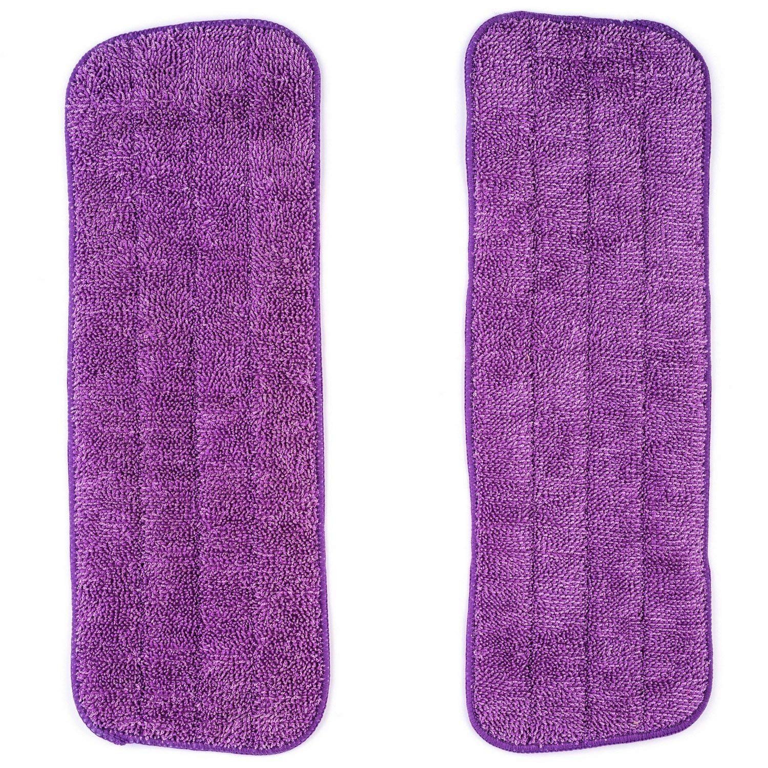 Vorfreude Spray Mop Microfibre Pads 2 Pack of Li1000x Machine Washable Reusable 25cm x 40cm Wipes for Cleaning Dry or Wet Floors. Easy Wash and Reuse (2 Total)