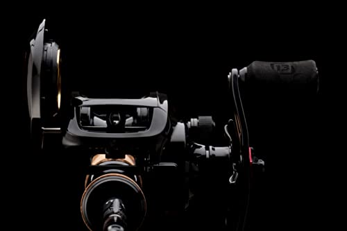 13 FISHING - Inception G2 Baitcast Reel - 7.3:1 Gear Ratio - Left Hand Retrieve (Fresh) - ING2-7.3-LH, Black