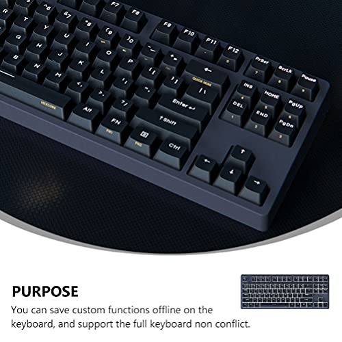 OSALADI RGB Keyboard Mechanical Keyboard Keypad USB Gaming Keyboard 87 Keys Keyboard Combo Cordless Mechanical Keyboard Set for PC Laptop Mechanical Keyboard Mice Mechanical Keyboard
