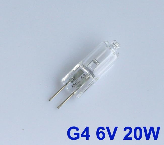10x G4 6V 10W/20W Halogen Light Bulbs 6 Volt 10/20 Watt Dimmable 2700K for Landscape/Desk Lamp (10, watts)
