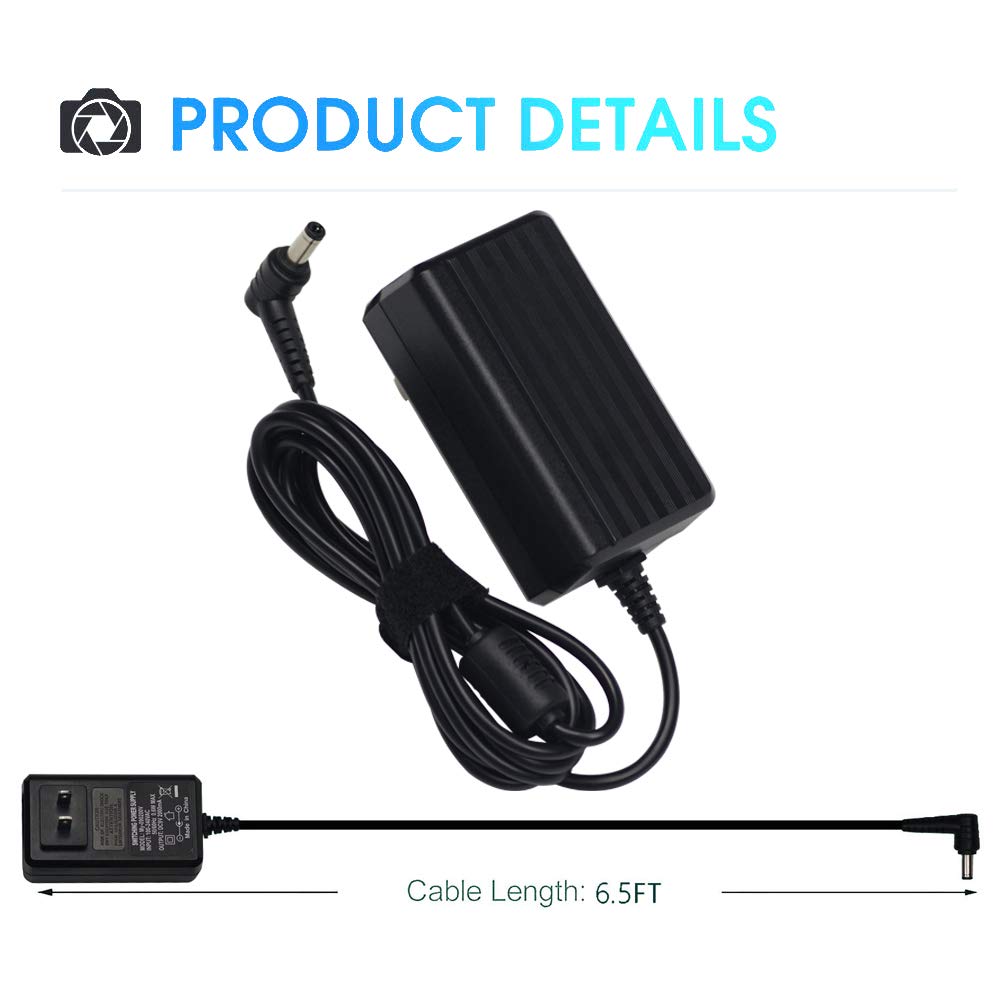 12V 2A Switching AC/DC Power Supply Adapter Wall Charger US Plug (2.1mm X 5.5mm,12 Volt - 2amp)