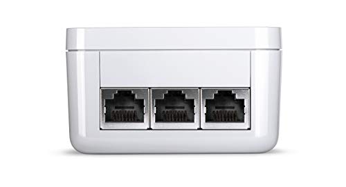 devolo Magic 2 LAN triple Powerline Starter Kit | 2000 Mbps | G.hn Wave 2 | 2 Passthrough Adapters | 4x Gb LAN Ports [3+1] | Plug & Play | 1,600 ft. Coverage | Best for multimedia use